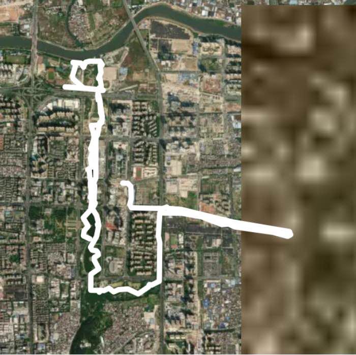 South China Sea Qiandeng Lake Runway in Guang Dong Sheng | Walking Map