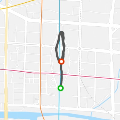 Huacheng Square Walk Trail - Tianhe District, Guangzhou, China | Pacer