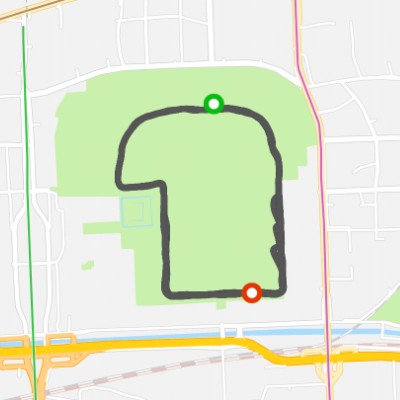 This route of Tiantan Park is very suitable for the first runners. It ...