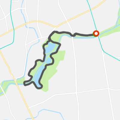 Huadu Lake in Guang Dong Sheng | Walking Map